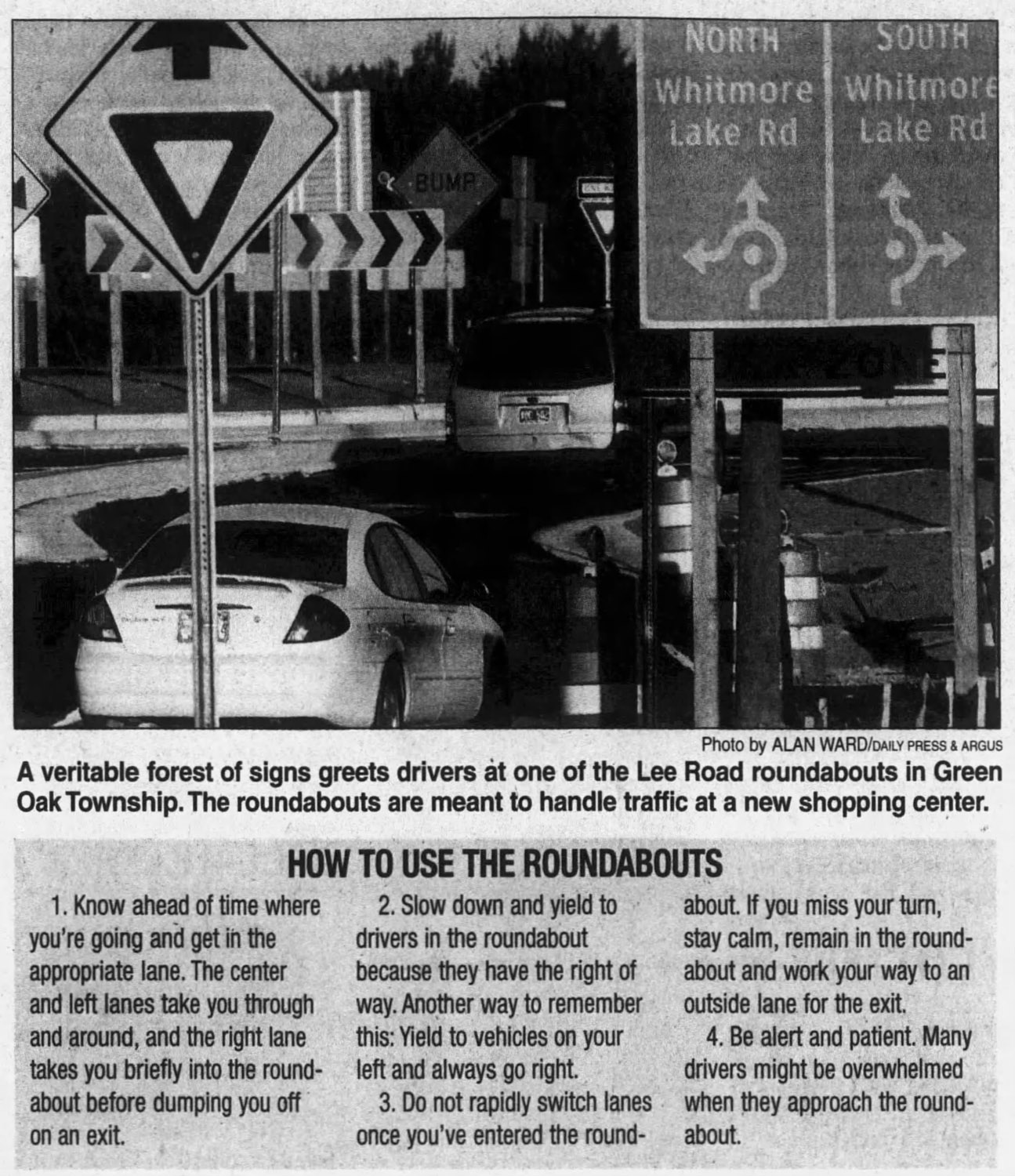 Brighton’s Double Roundabout Is a Crash Magnet - Michigan Enjoyer